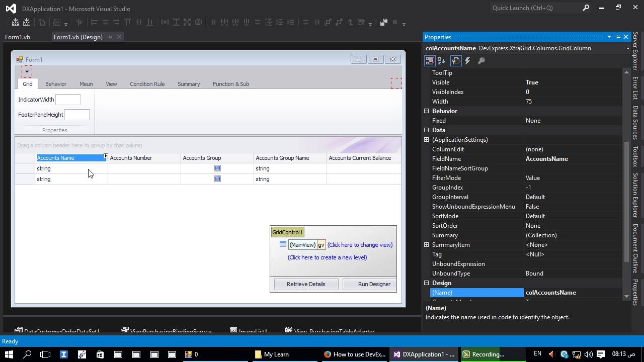 040 003 Datagrid Grouping Properties Allowgroup Columns Youtube