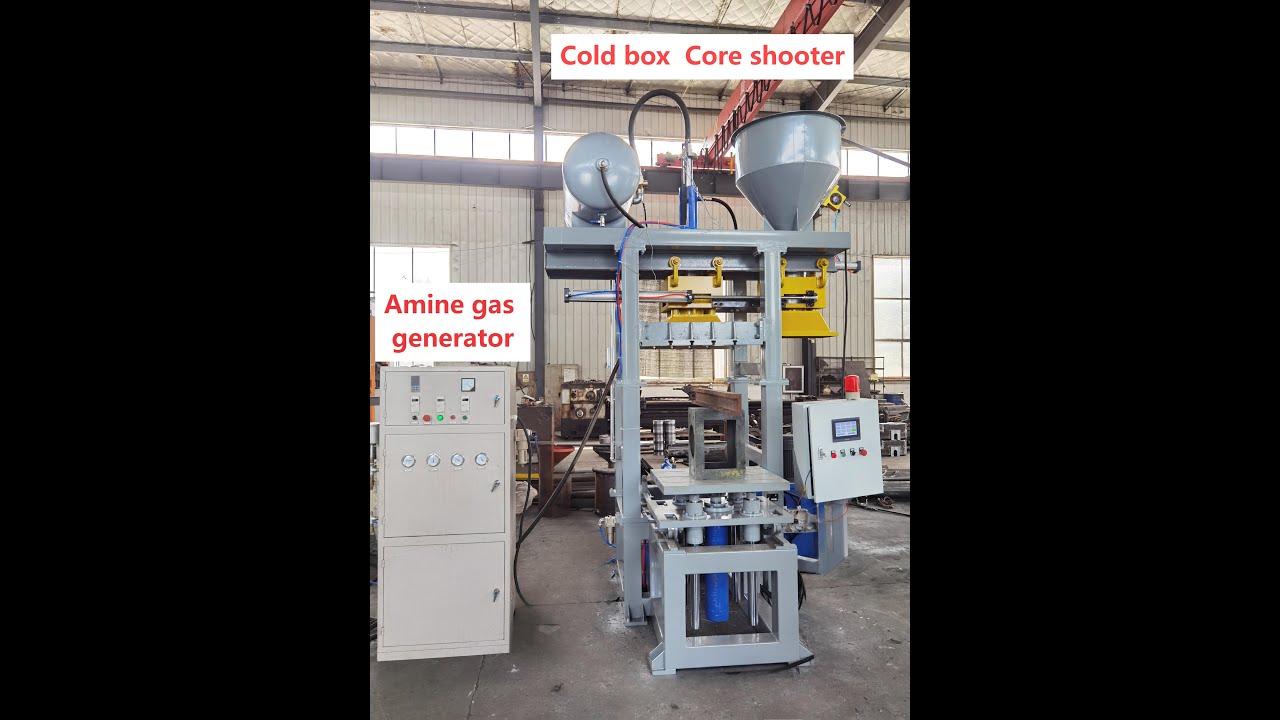 Cold Box Core Shooter Cold Box Core Making Machine Horizontal Parting