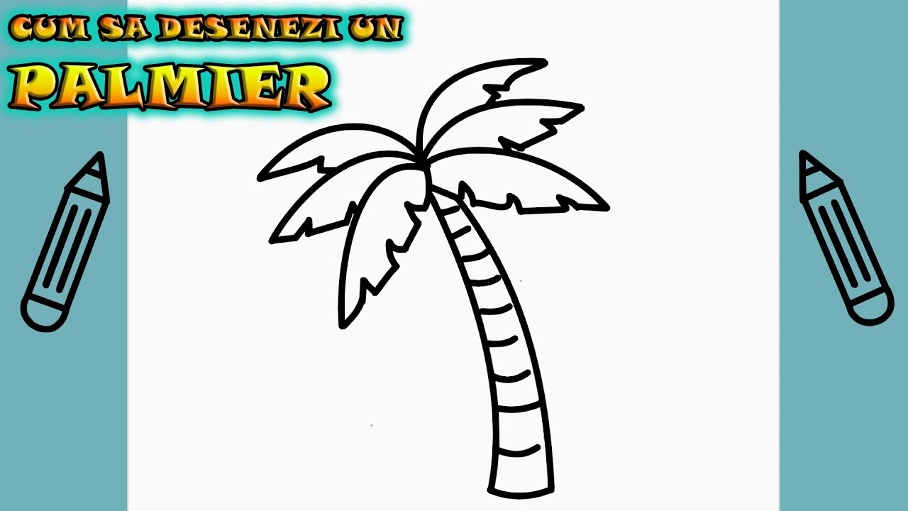 Cum Sa Desenezi Un Palmier Deseneaza Singur Invata Usor Sa Desenezi