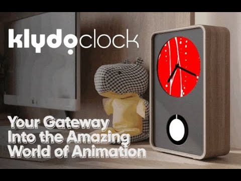 Klydoclock Animated Art Meets An Analog Clock Kickstarter Gizmo