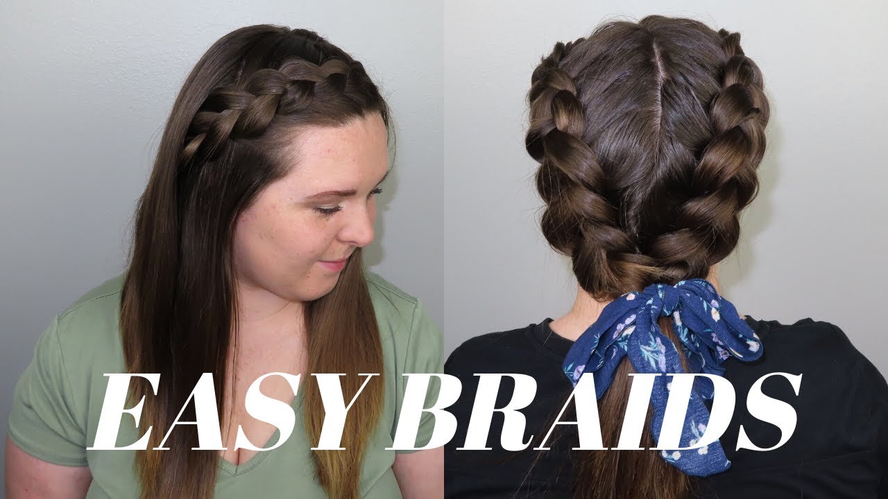 Easy Braided Hairstyles Youtube