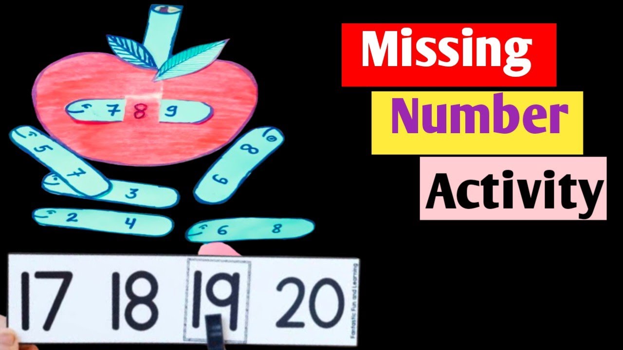 Missing Number Math Activity Easy Drawing Activity Uliya World