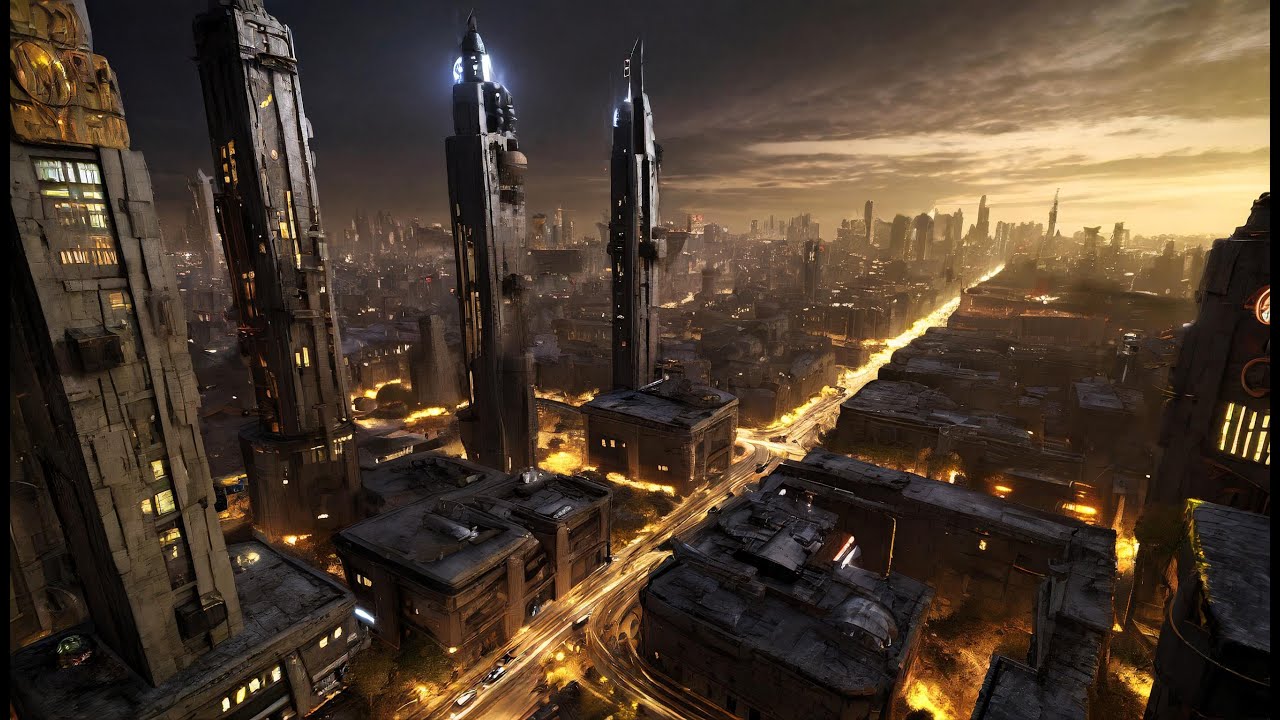 Dystopian Sci Fi Ambient Music For Sleep And Focus Dark Rain Ambience