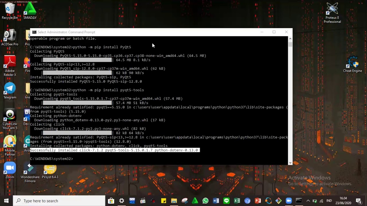 How To Install Pyqt5 Youtube