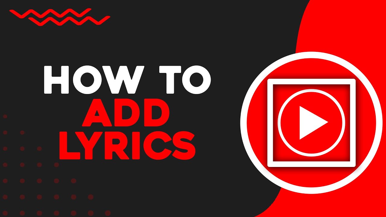 How To Add Lyrics On Youtube Music Quick Tutorial Youtube