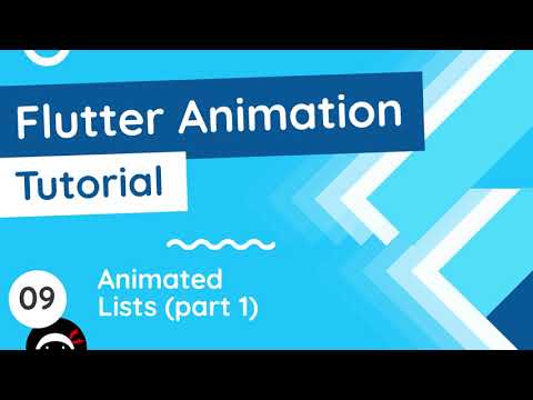 Flutter Animation Tutorial 9 Animated Lists Youtube