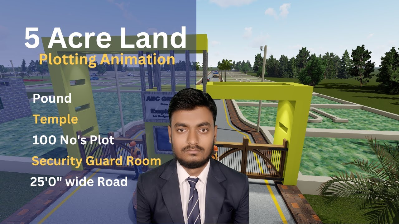 Plotting Animation Videos Sample 3d Residential Plot Villa