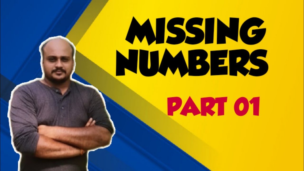 Missing Numbers Youtube