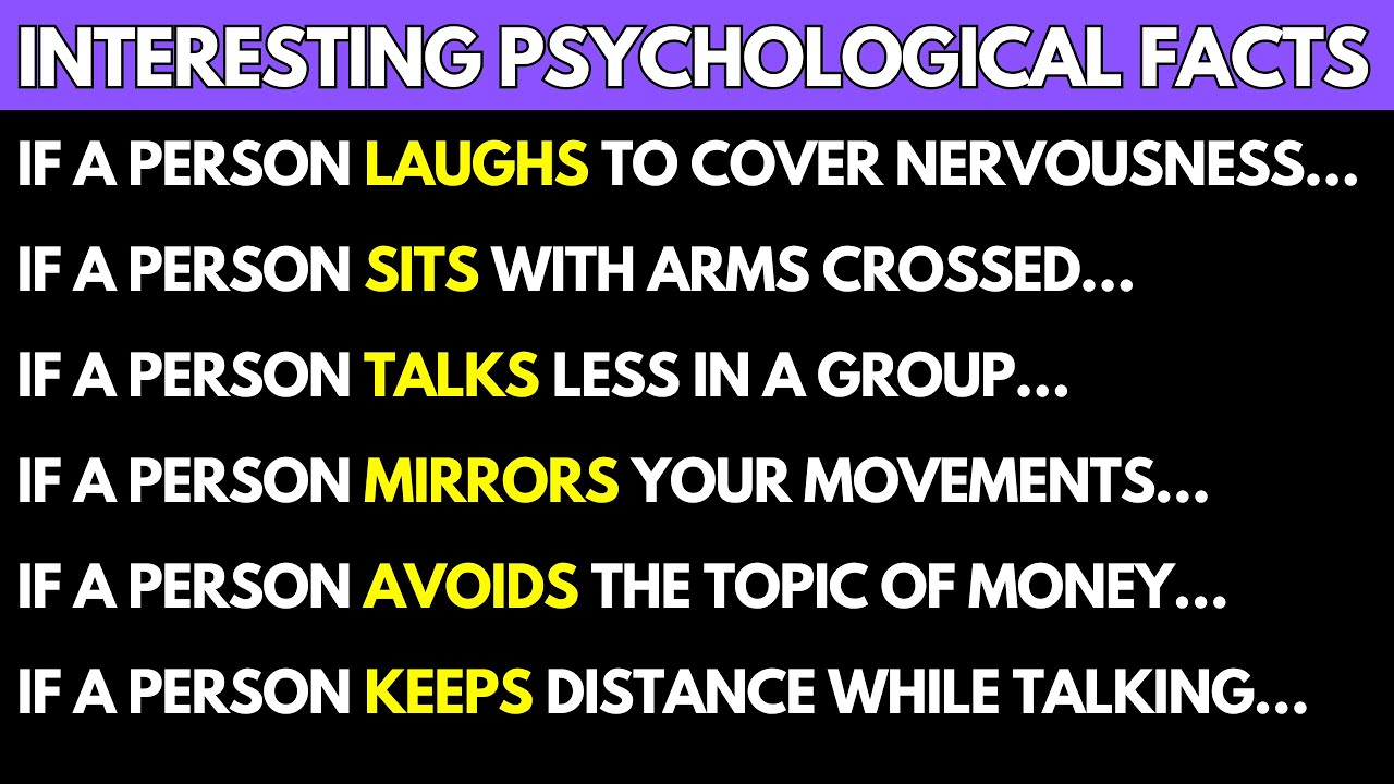 50 Amazing Psychology Facts About Human Behaviour Youtube