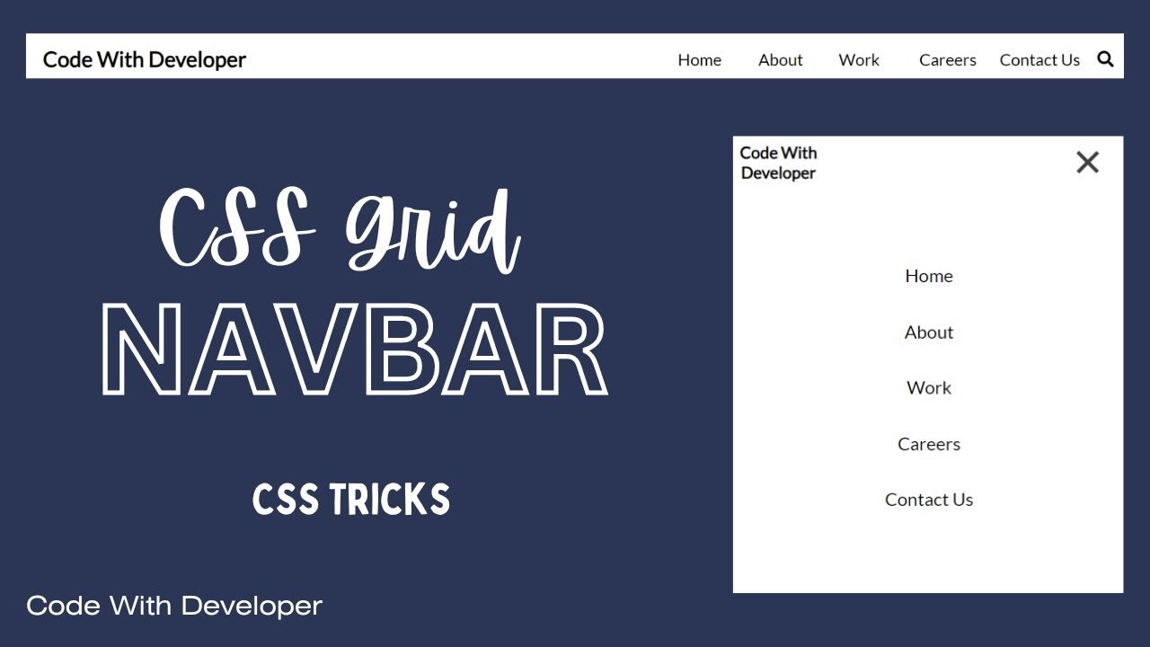 Responsive Navbar Tutorial Using Html Css Javascript Youtube