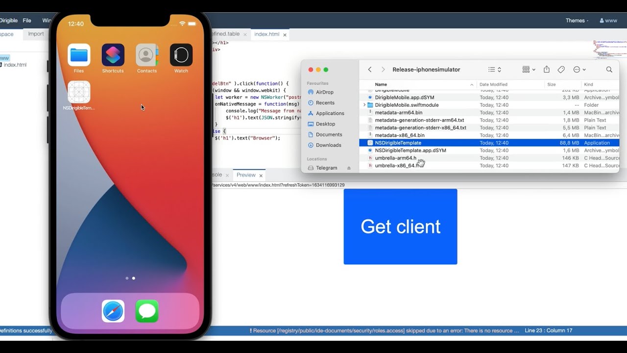 Eclipse Dirigible Low Code Mobile Apps With Nativescript Youtube