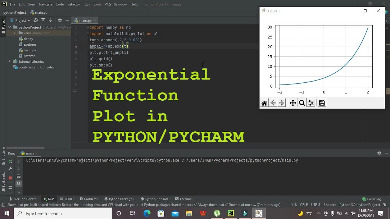 How To Plot An Exponential Function In Python Plotting Exponential