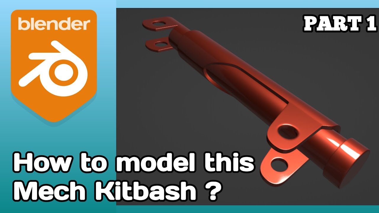Modeling Mechanical Kitbash In Blender Part 1 Youtube