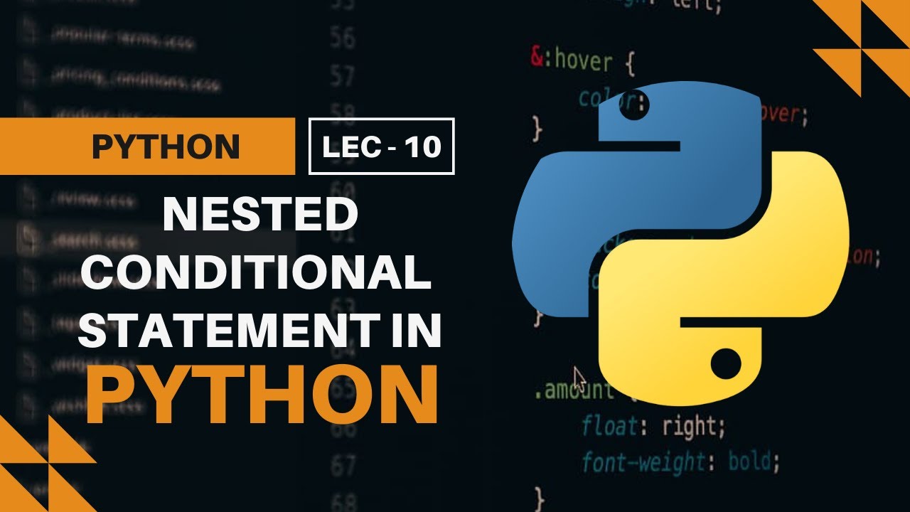 Nested Conditional Statement Python For Beginners Youtube