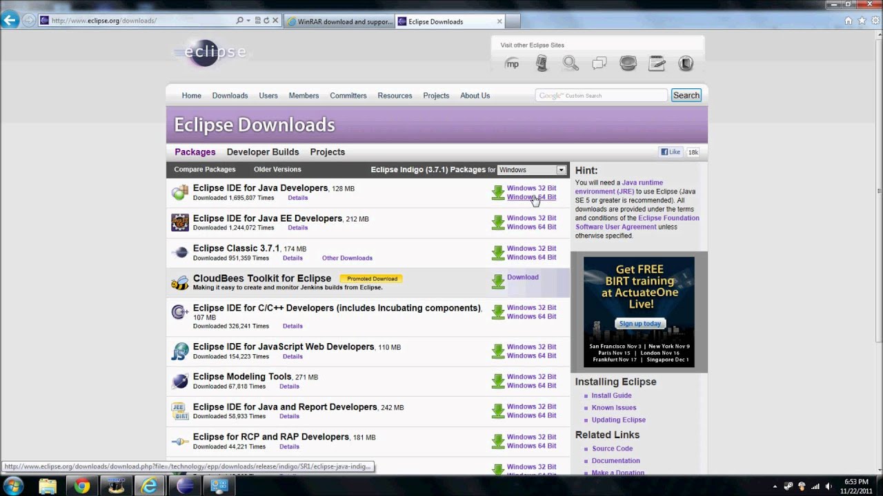 How To Install Eclipse Ide Java On Windows Youtube