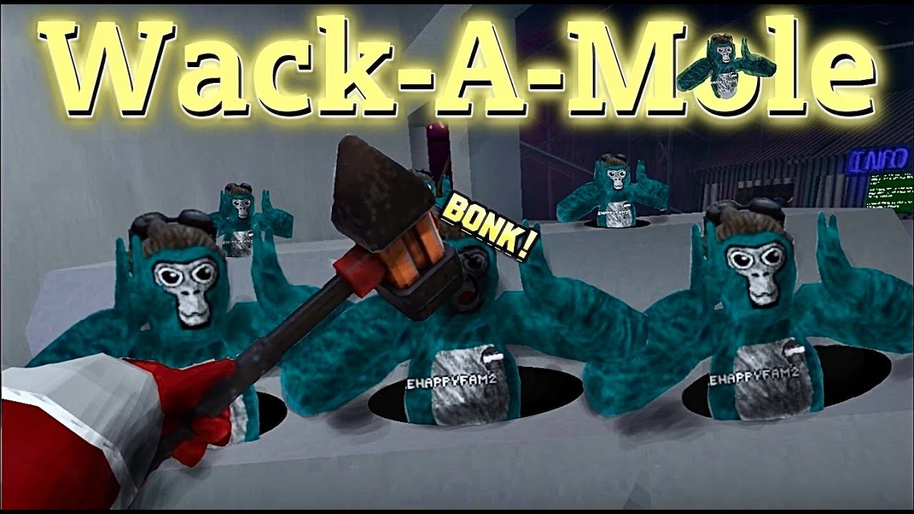 Gorilla Tag Added Whack A Mole Cyber Monkeys Youtube