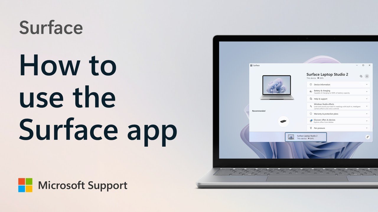 How To Use The Surface App Microsoft Youtube