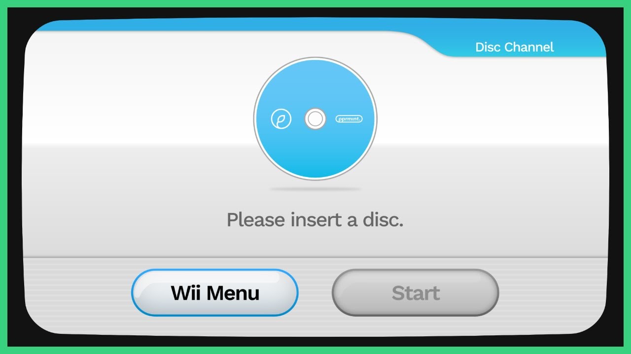 Wii Disc Channel For 7 Or 8 Seconds Youtube