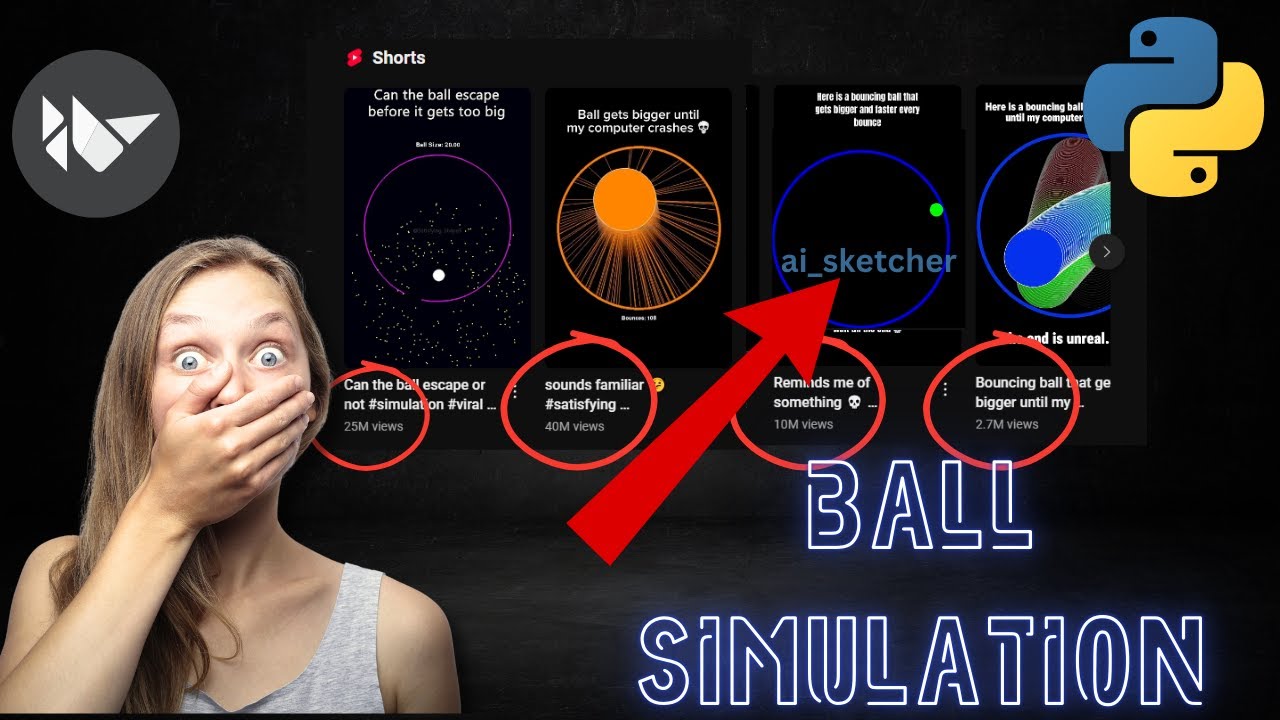 Realistic Ball Bouncing Simulation In Python Step By Step Tutorial