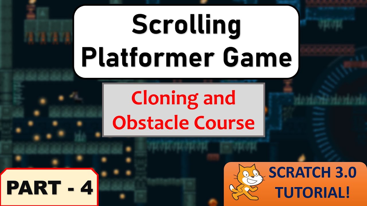 How To Make A Scrolling Platformer Game Part 4 Scratch 3 0 Tutorial