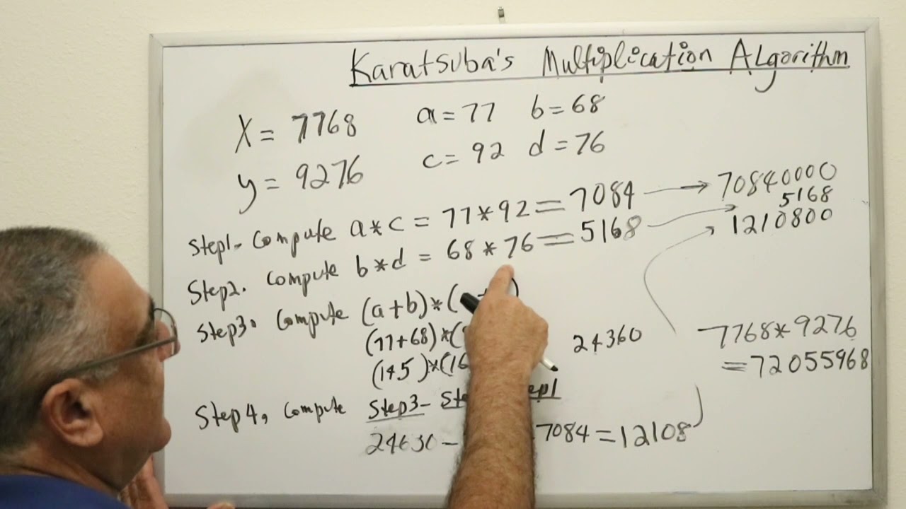 Karatsuba S Multiplication Algorithm Youtube