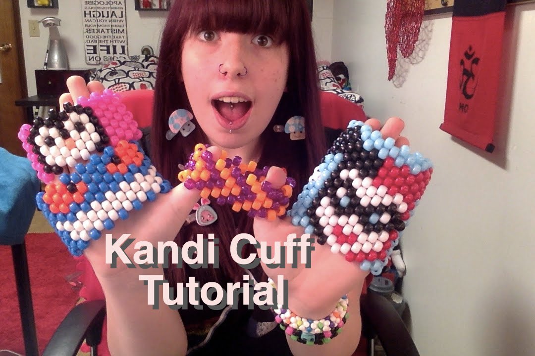How To Make A Kandi Beaded Cuff Step By Step How To Tutorial Youtube