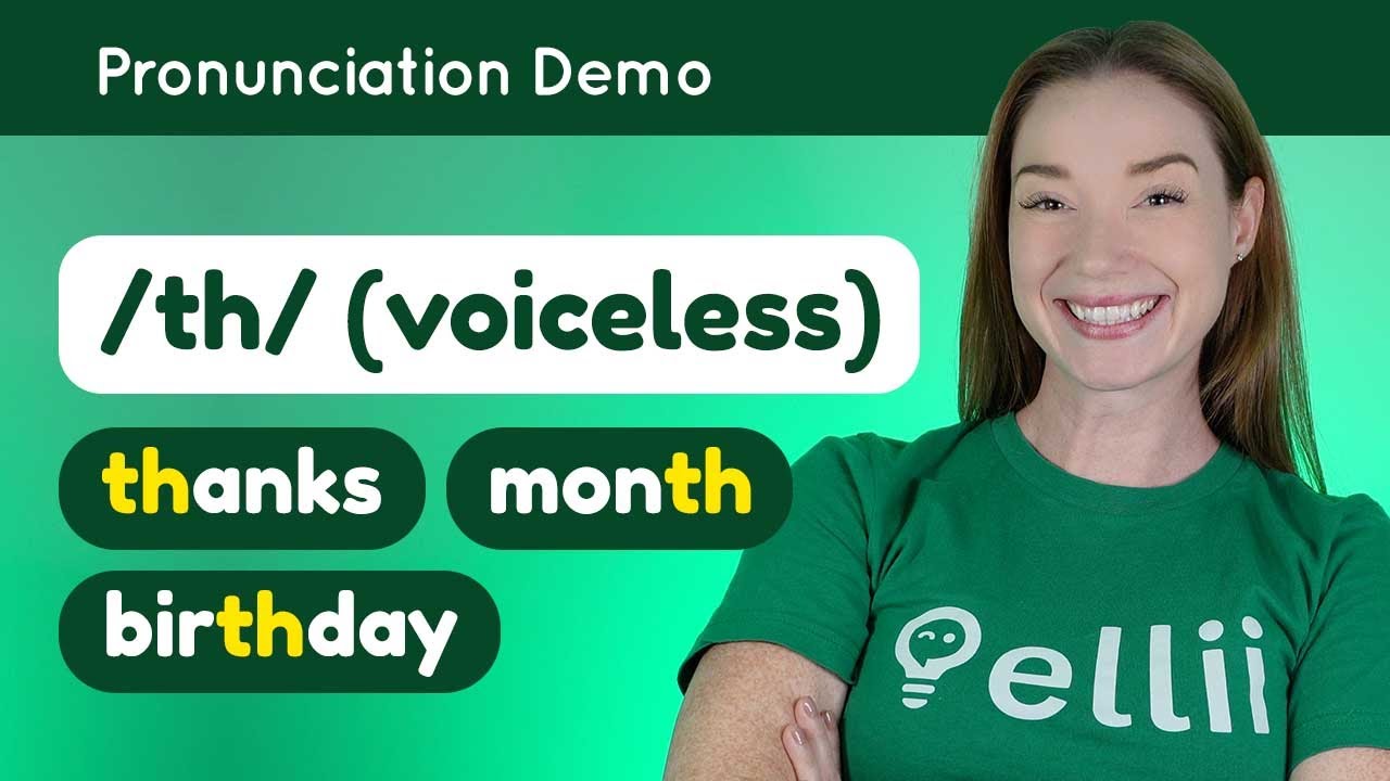 Pronouncing Th Voiceless English Pronunciation Lesson Part 1