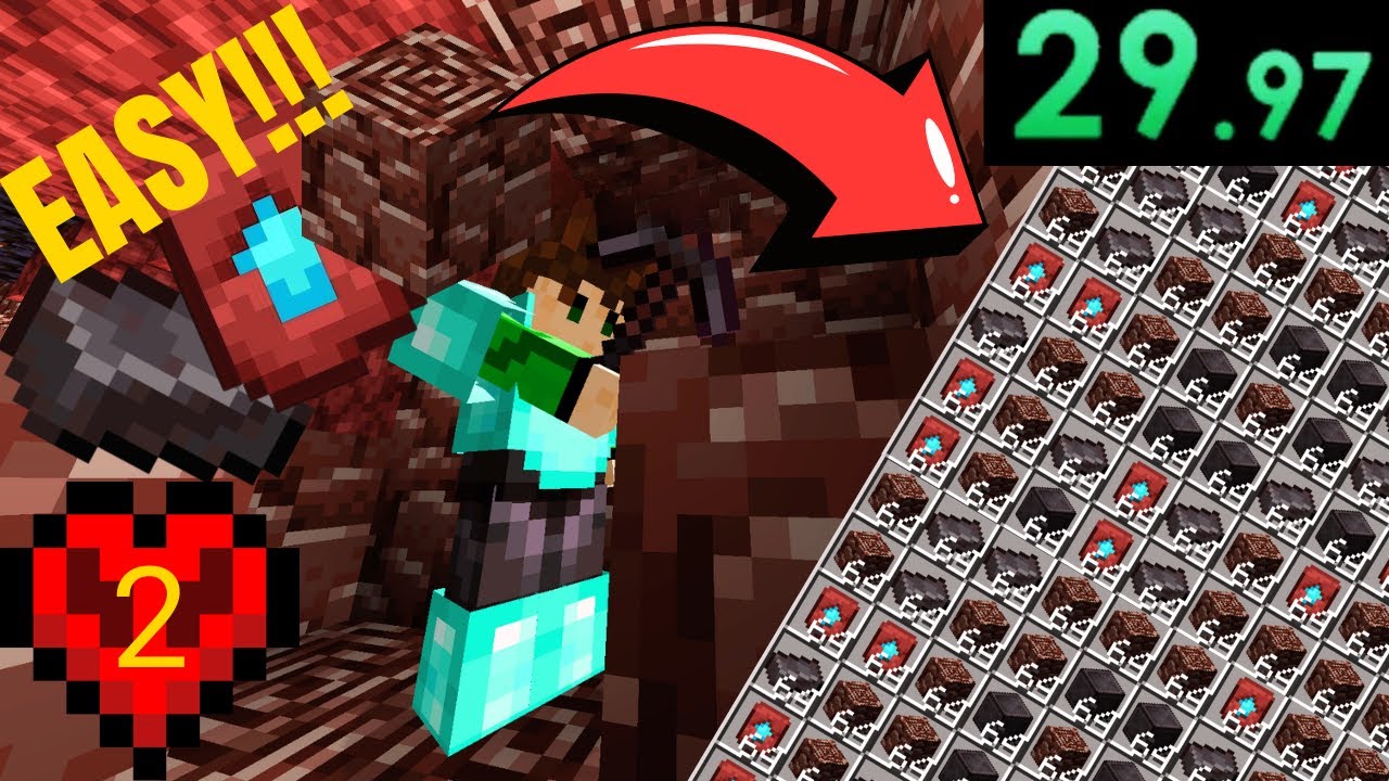 Speed Running Getting Full Netherite Gear In Hardcore Minecraft