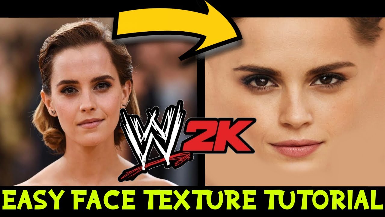 Wwe 2k Caw Workshop Face Texture Tutorial Faceapp Method Easy Youtube
