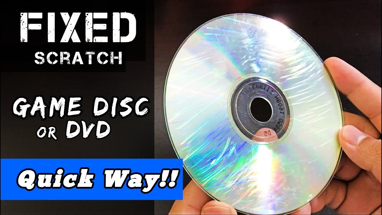 How To Fix A Scratched Disc 3 Ways Works In 2021 Youtube