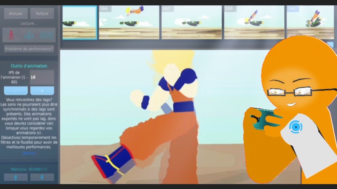 Stick Nodes Speed Animating Goku Ssj 2 Vs Cell Youtube