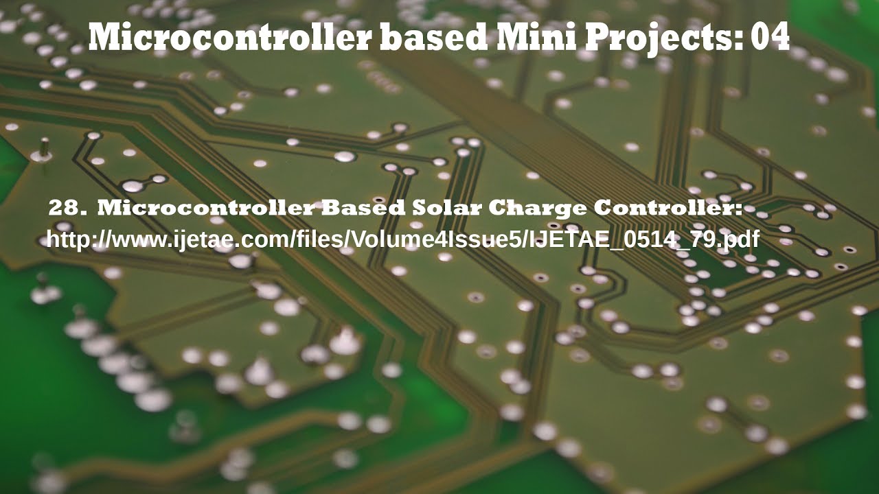 Microcontroller Based Mini Projects Part 04 Youtube