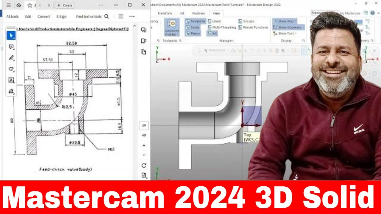 Mastercam 2024 3d Solid Modelling Mastercam 2024 Tutorials For