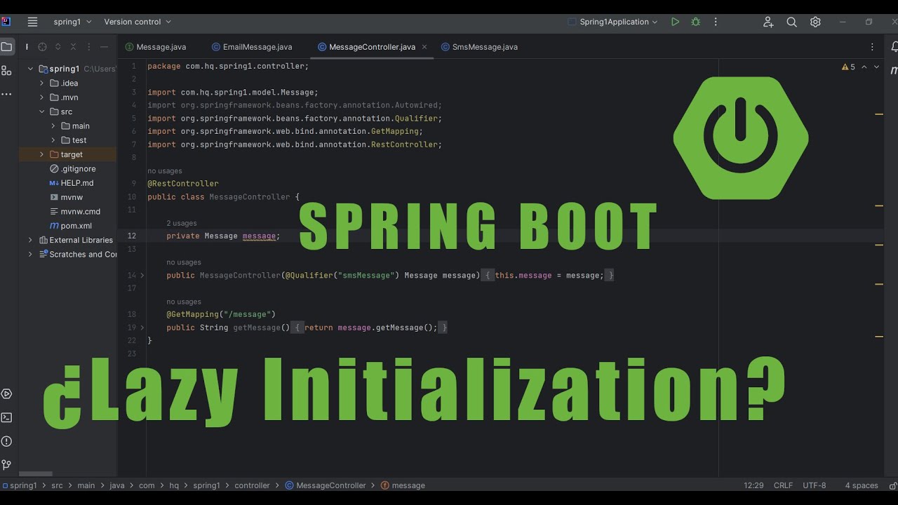 Lazy Initialization En Spring Youtube