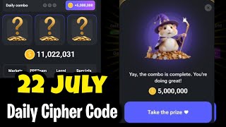 22 July Morse Code Hamster Kombat 1million Coin Daily Cipher Hamster ...