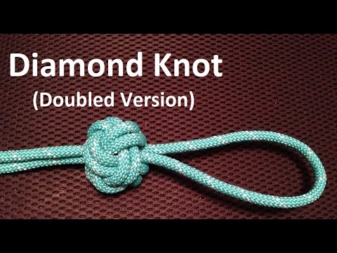 How To Tie A Diamond Knot Decorative And Practical Applications Youtube