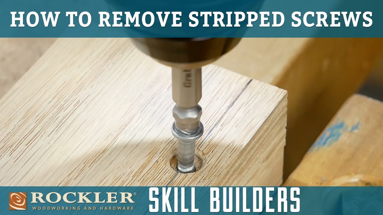How To Remove Stripped Screws With A Screw Extractor Rockler Skill