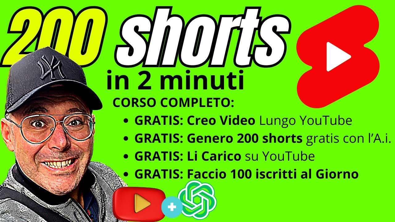 Youtube Shorts Automation Creo 200 Shorts In 2 Minuti Youtube