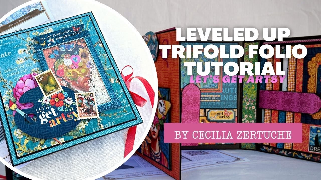 Leveled Up Trifold Album With Let S Get Artsy Tutorial Youtube