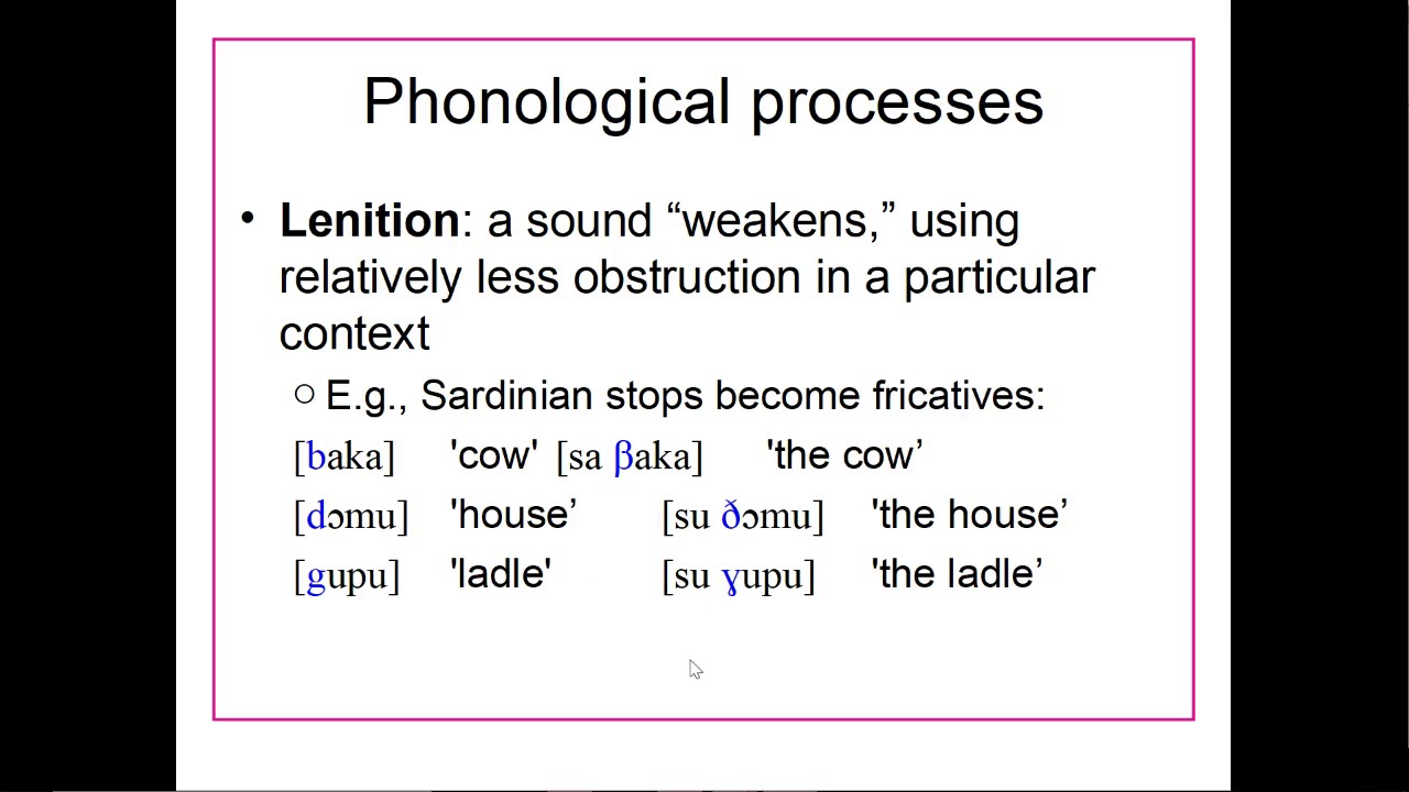 Consonant Harmony Phonological Processes