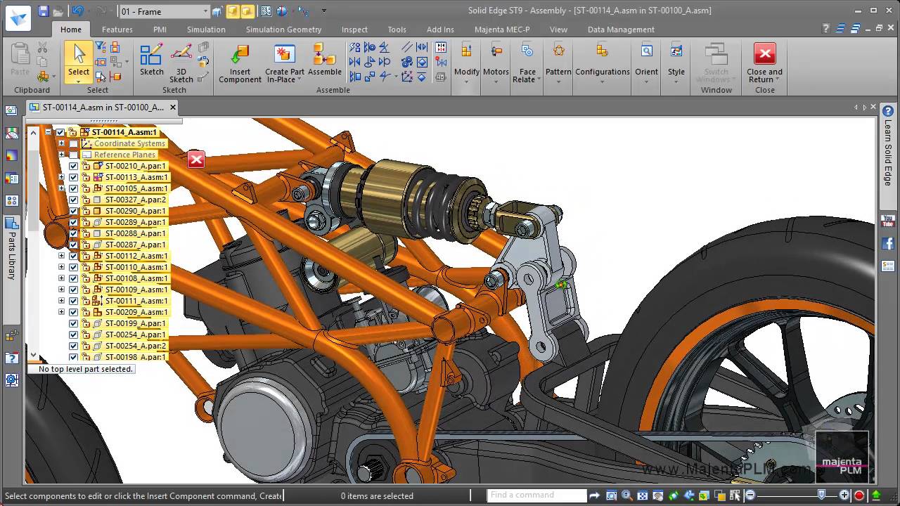 Solid Edge St9 Assembly Design Youtube