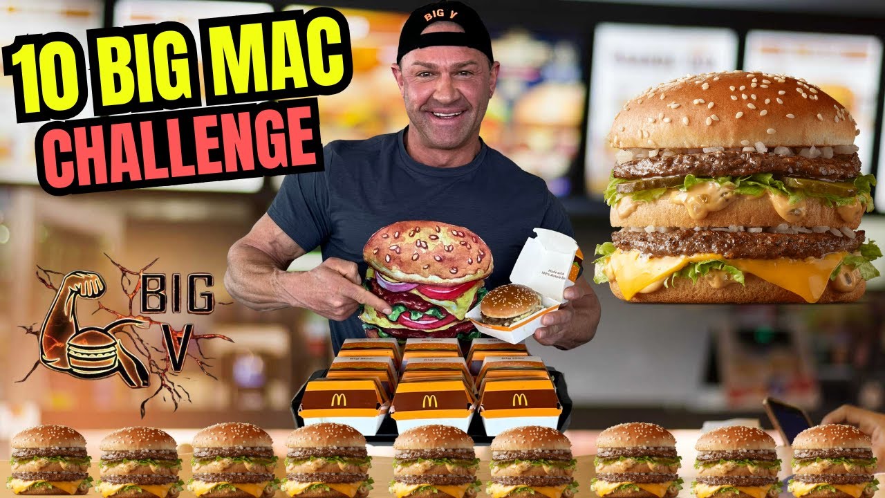 Mcdonald S 10 Big Mac Challenge Youtube