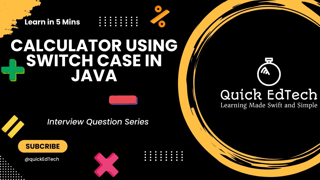 Java Programming Tutorial Make A Simple Calculator Using Switch Case