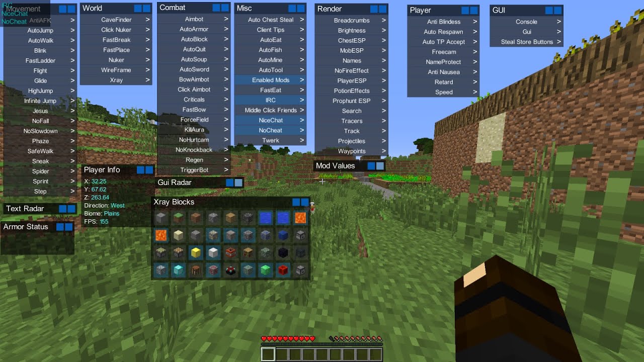 Minecraft How To Install A Hacked Client 1 8 Amelachips