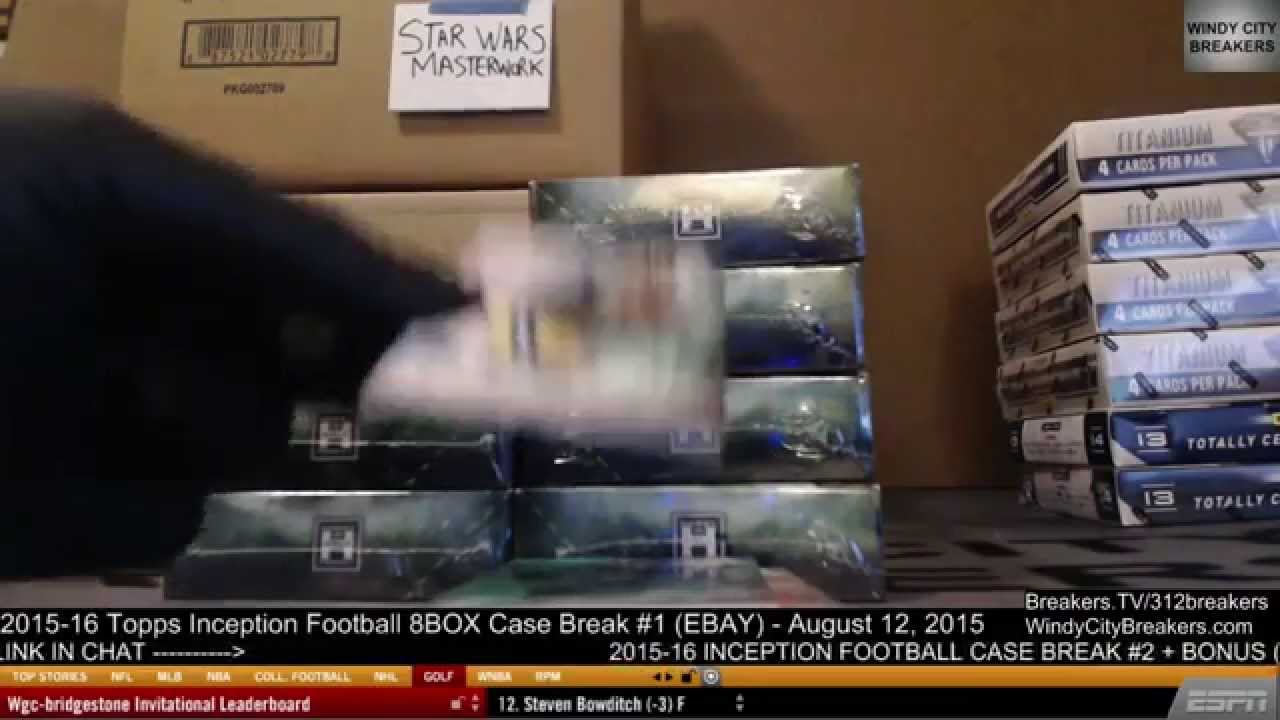 2015 16 Topps Inception Football 8box Case Break 1 Ebay August 12