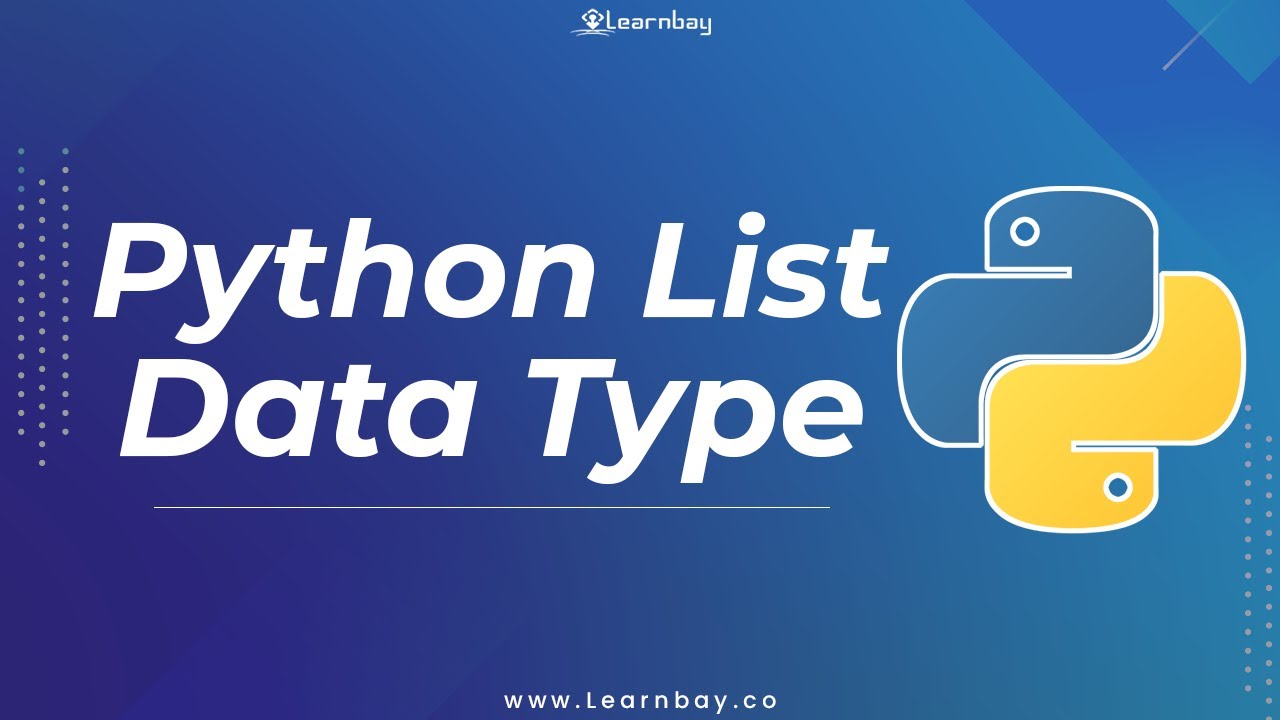 List Data Type Python Programming Tutorial Youtube