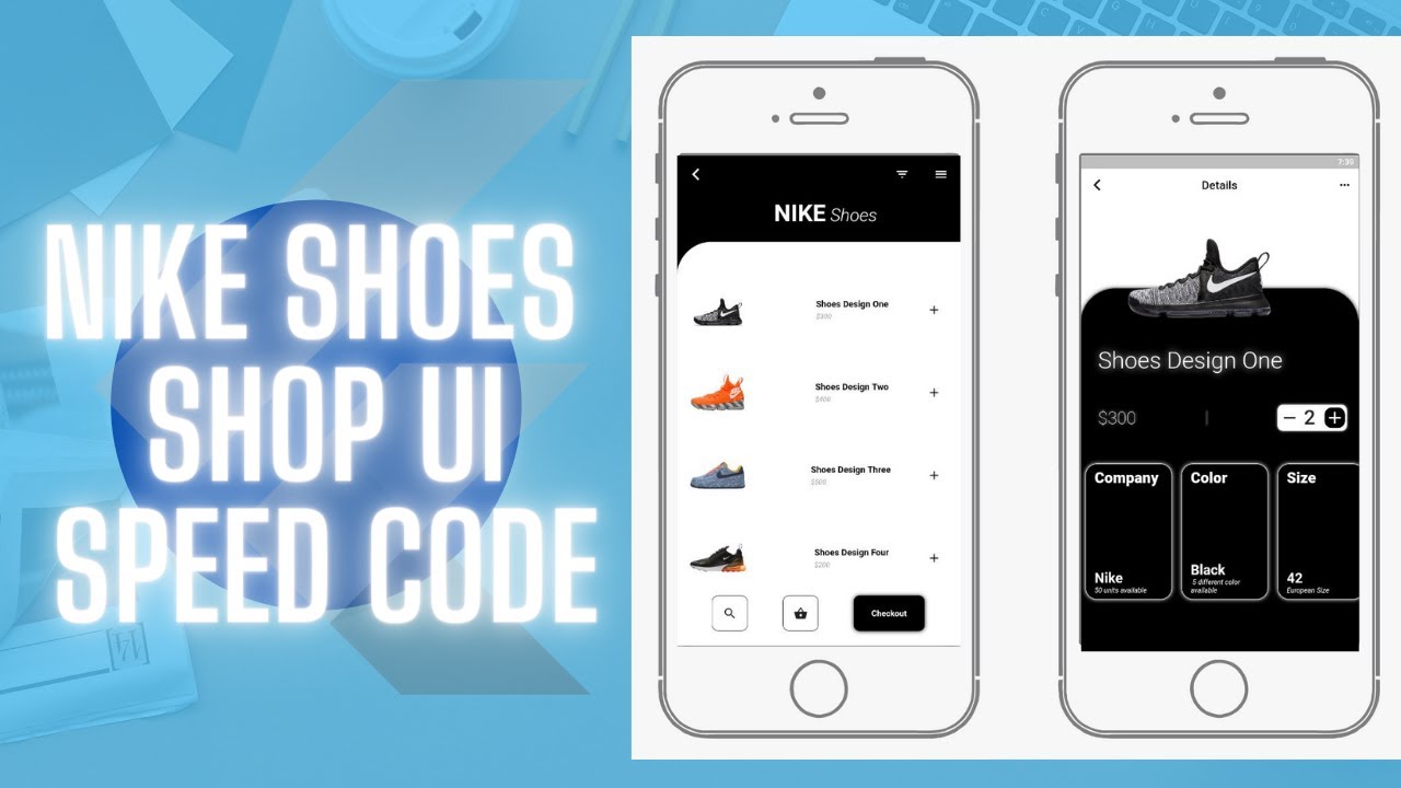 Minimal Nike Shoes Shop Ui Design In Flutter Flutter Ui Design