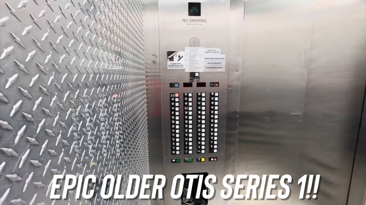 Epic Otis Series 1 Elevonic 401 Traction Service Elevators At The