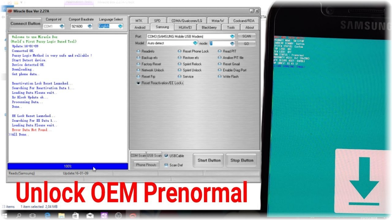 Fix Oem Prenormal All Device Android Samsung Tools Miracle Cakra