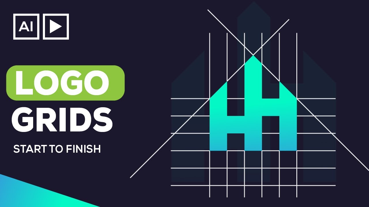 How To Design A Logo Using Grid Method Adobe Illustrator Tutorial